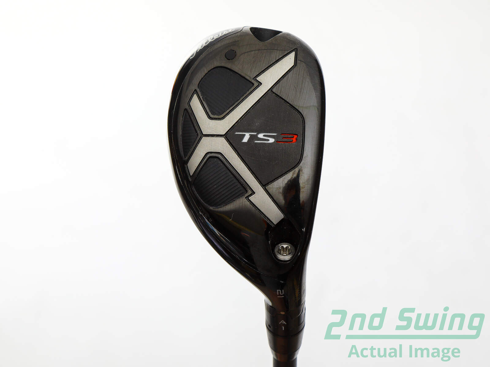 Used Titleist TS3 Hybrid 3 Hybrid 21° PX HZRDUS Smoke Black 80 Graphite Stiff Right Handed 40 ...