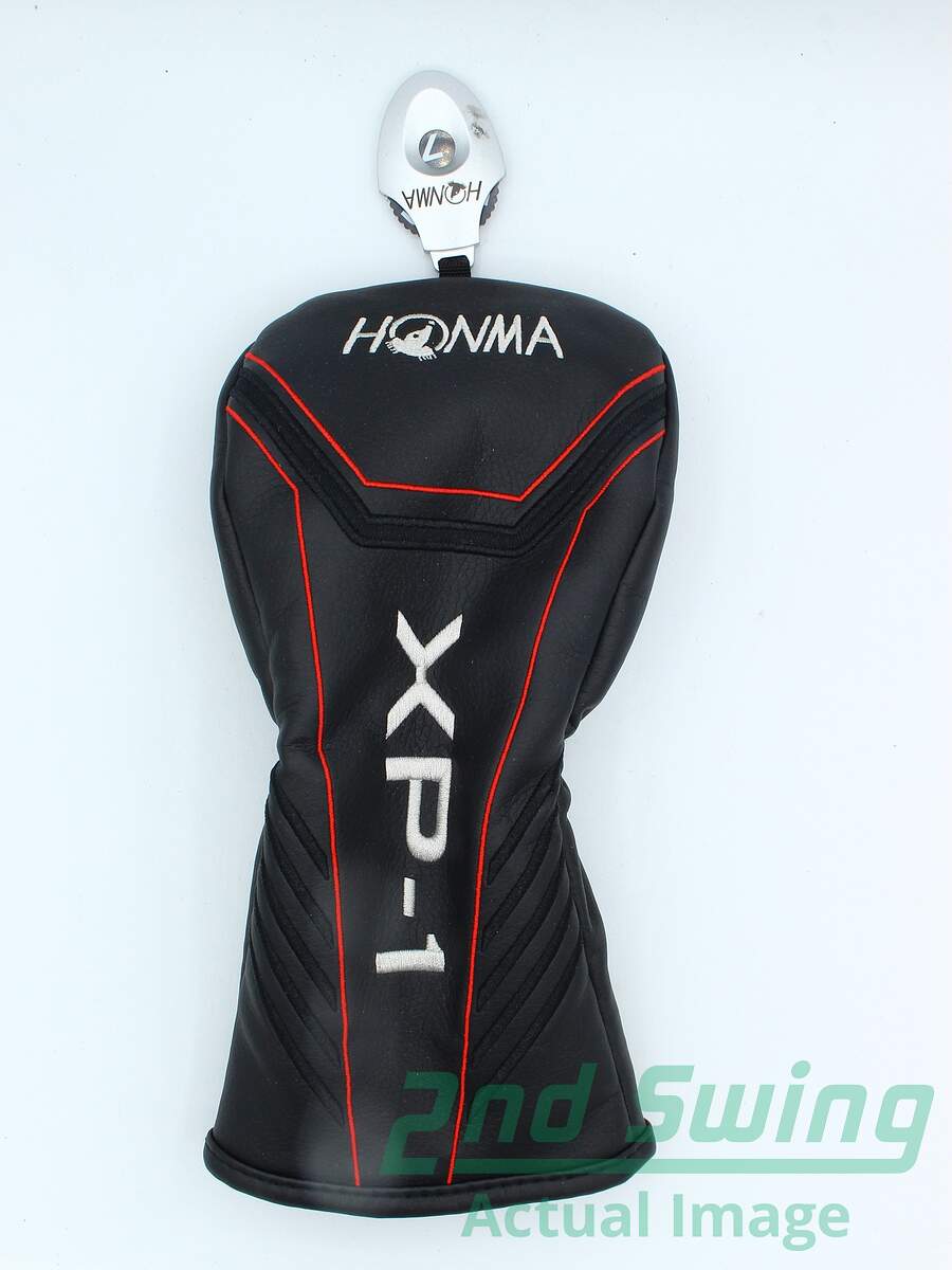 Used Honma Tour World XP-1 Fairway Wood Headcover w/adjustable tag Black/Red/Silver | 2nd Swing Golf