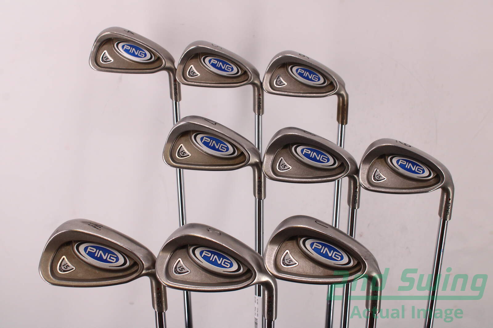 Used Ping i5 Iron Set 4-SW Rifle Prescion Steel Regular Right Handed Red dot 38.0in Used Golf ...